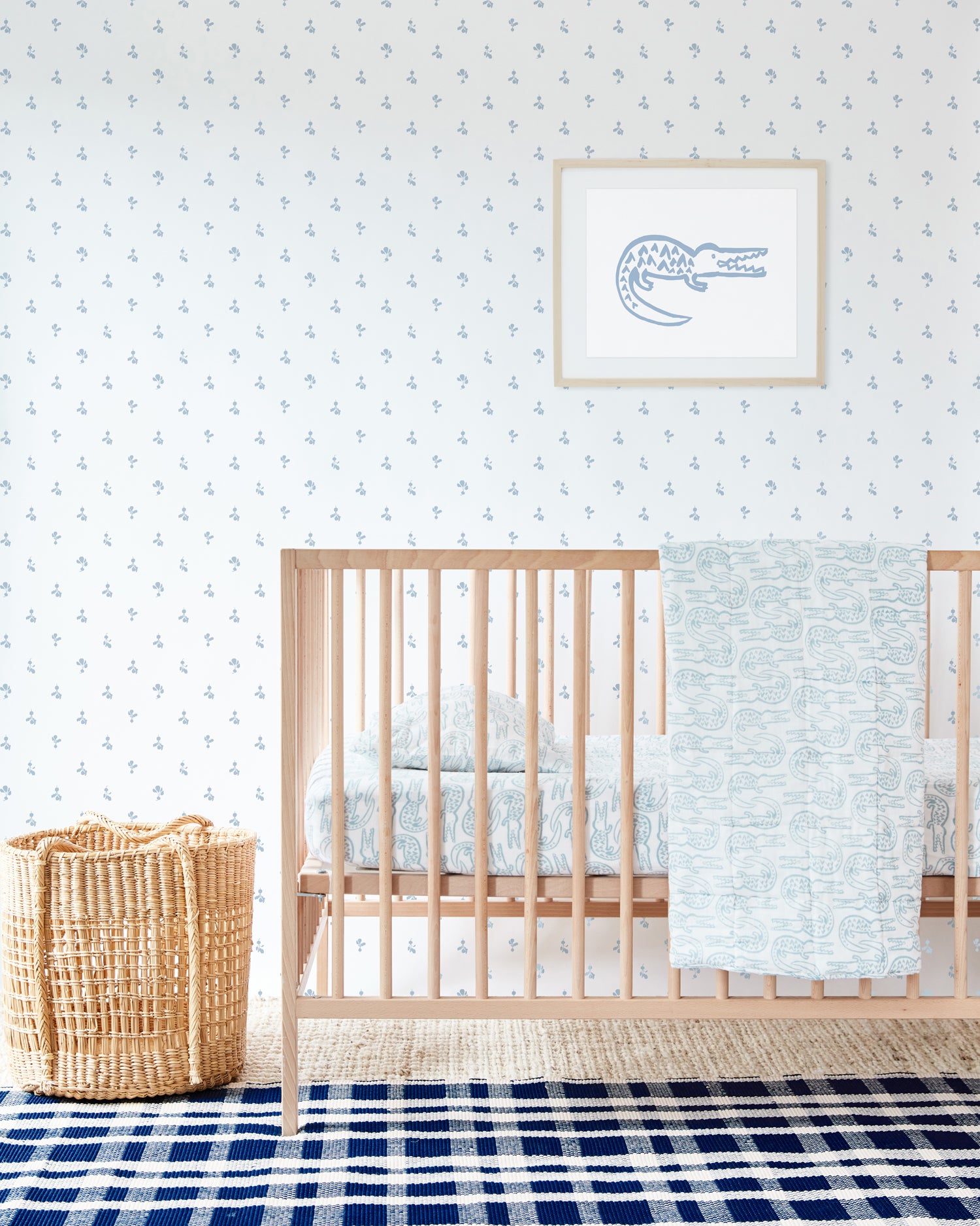 Alligator Print - Bay Blue – Lewis